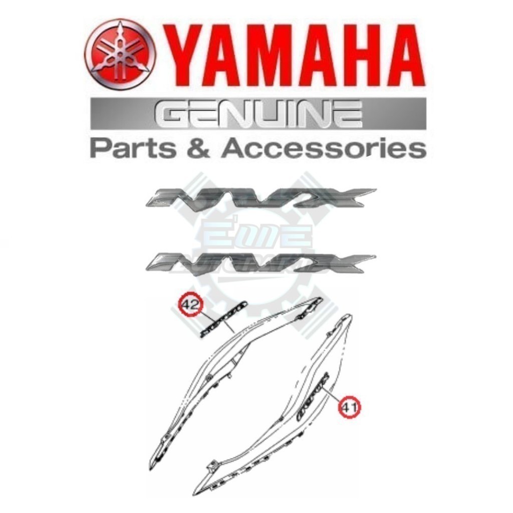 Emblem Nvx Silver [ B63-F173B-00 ] 100% Original Yamaha Nvx155 ...