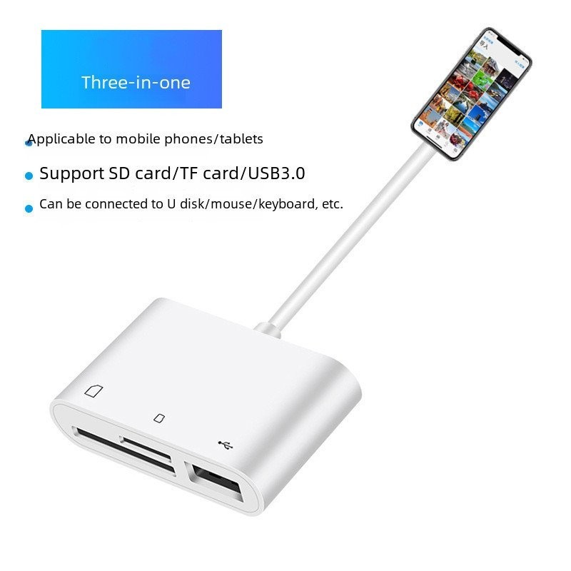 Penukar USB-C untuk komputer typec Apple usb ke kad tf kad SD telefon ...