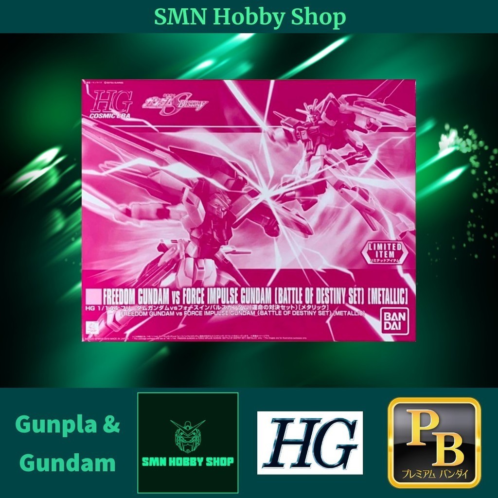 HG 1/144 Freedom Gundam vs Force Impulse Gundam Battle Of Destiny Set ...
