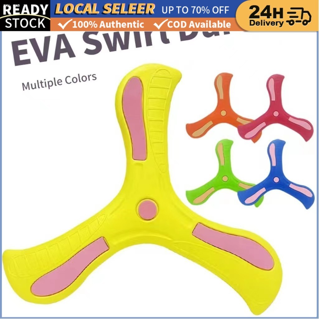 Children's EVA Soft Dart Returning Boomerang Toy Throwing Target ...