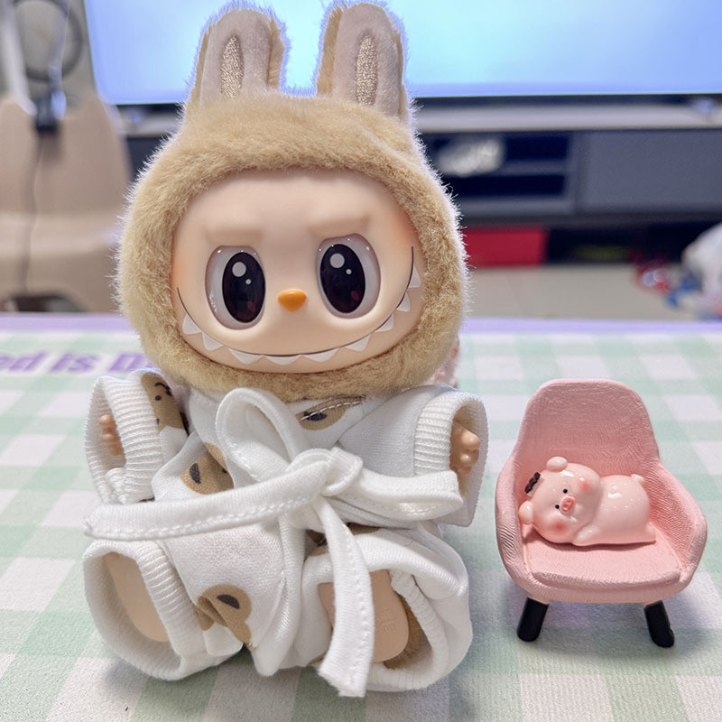 Hanya baju] labubu siri pesta labubu loket boneka trend sweater set ...