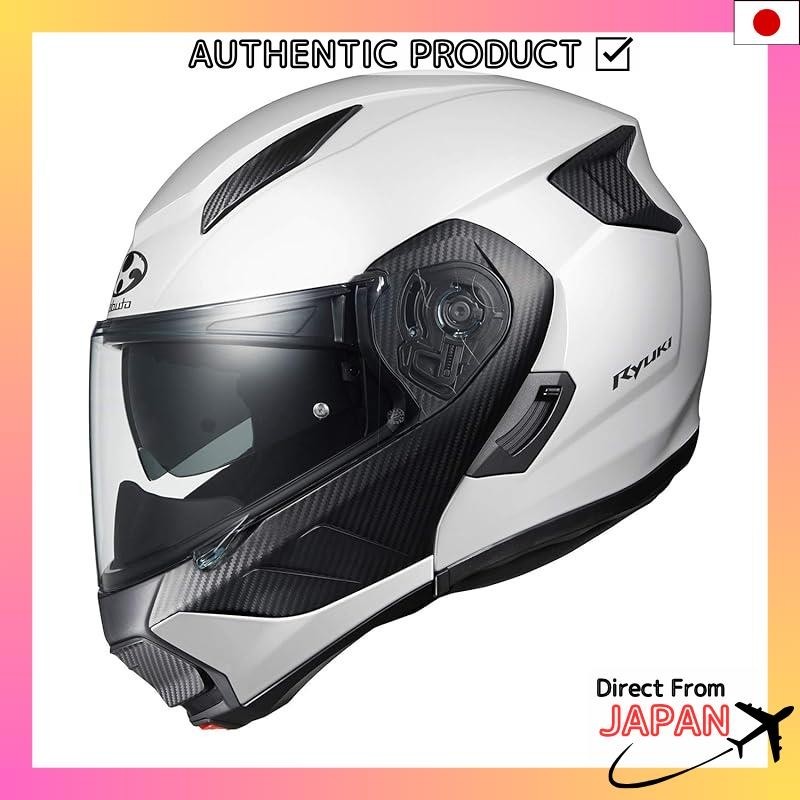 OGK KABUTO Motorcycle Helmet System RYUKI White Metallic (Size: XL) | Shopee Malaysia