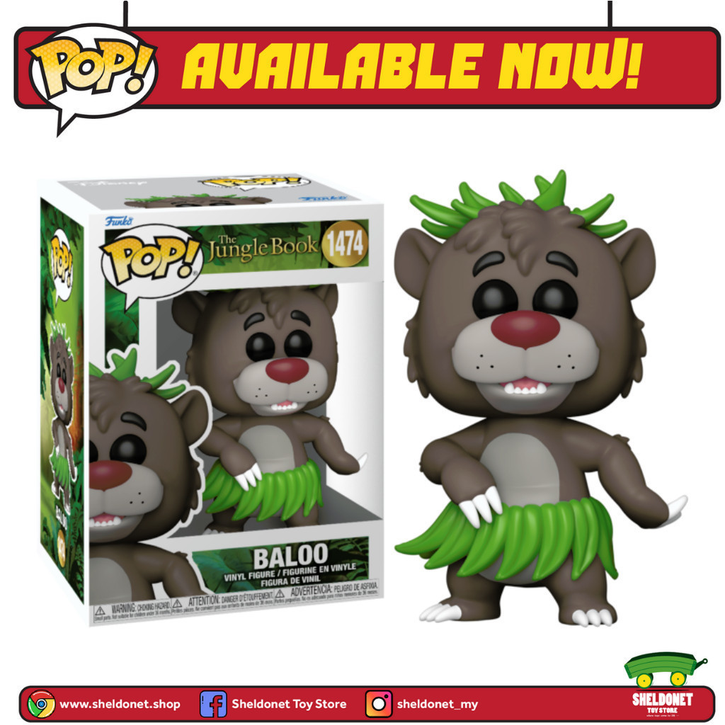 Funko Pop! Disney: The Jungle Book (1967) - Baloo | Shopee Malaysia