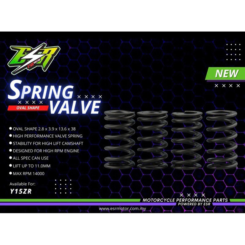 PRING VALVE RACING ORIGINAL BY ESR MATERIAL JAPAN SUMITOMO(SWOSC-V ...