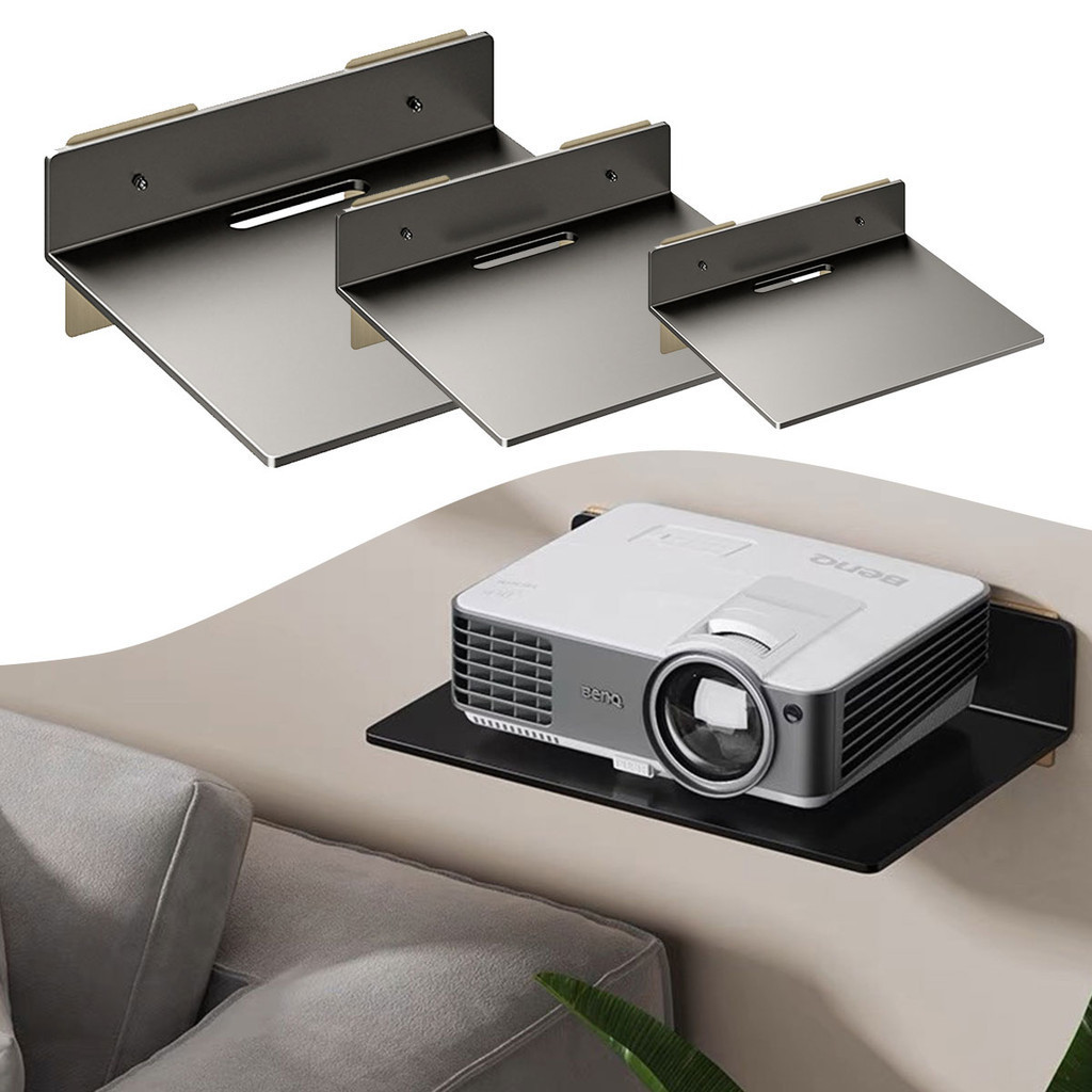 Drill-Free wall-mounted router rack Storage Tray projector bracket wall ...