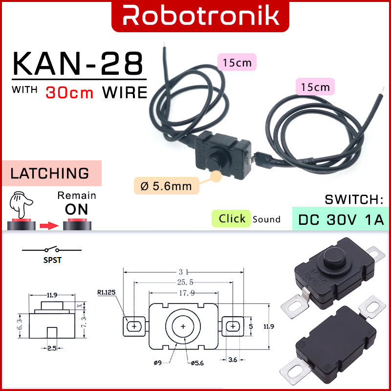 Switch Button with Wire (Push, Rocker) | Shopee Malaysia