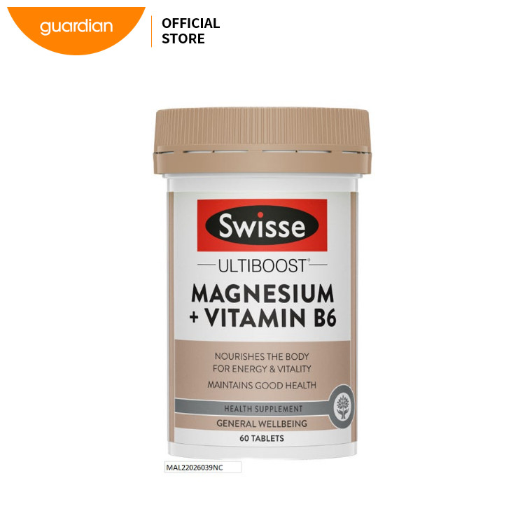 Swisse Ultiboost Magnesium + Vit B6 (60's) | Shopee Malaysia