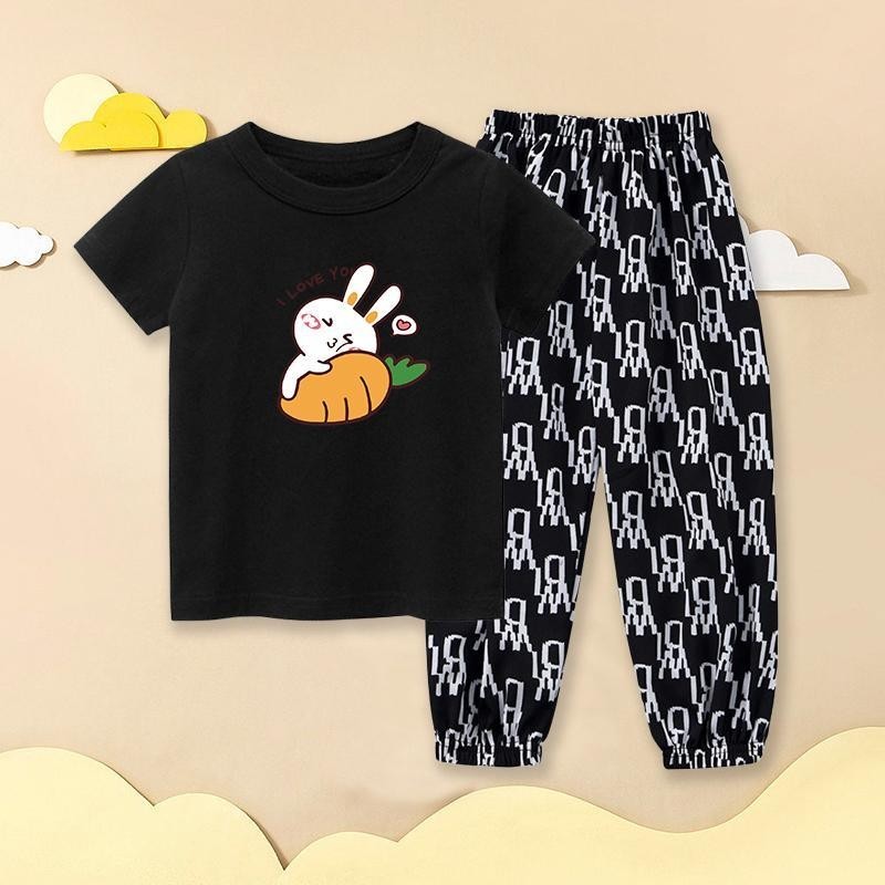 COD baby fashion suitable for 1-8 years old (clothing+pants) rabbits ...