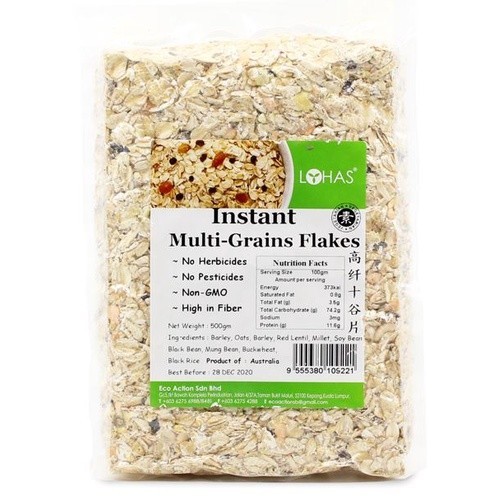 Lohas Organic Multigrain Flakes - 500gm | Shopee Malaysia