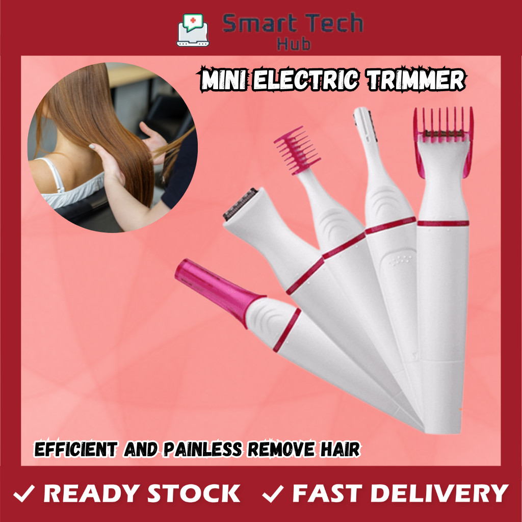 5 in 1 Women Mini Electric Trimmer Bikini Eyebrow Armpit Hair Remover ...