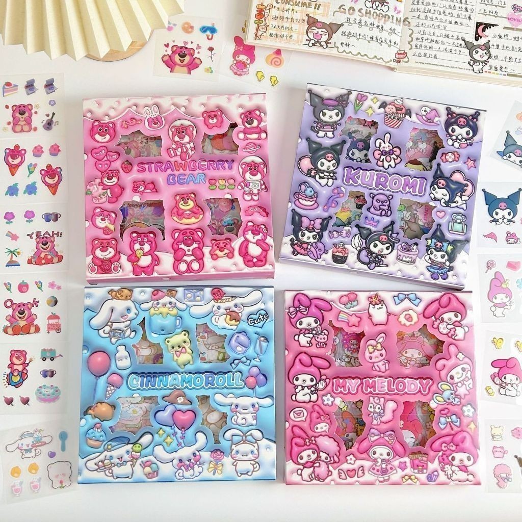 Sanrio Lotso Labubu Avenger Stickers Cute 2D Sanrio Stickers Kuromi and ...