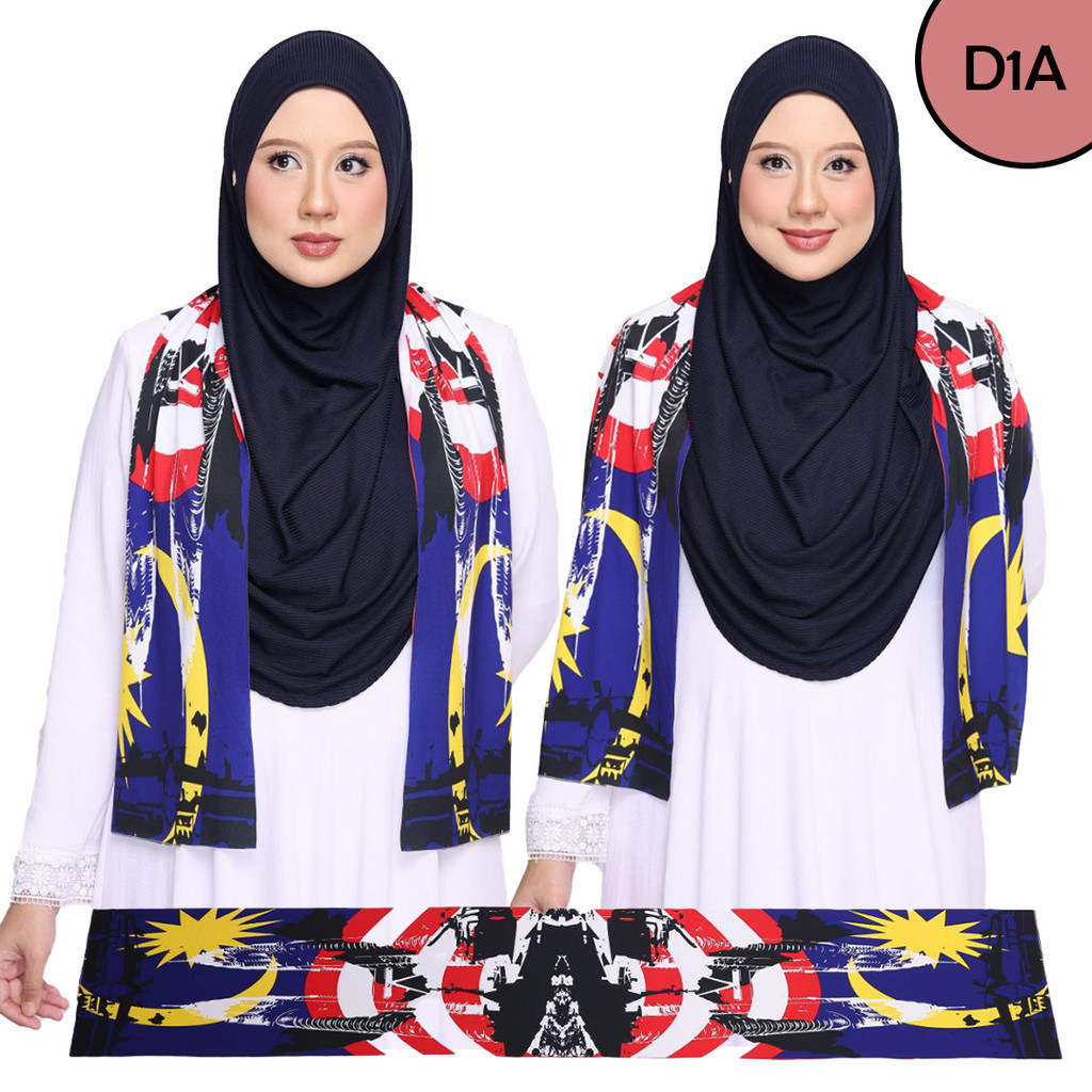 Mafla Merdeka | Muffler Scarf Merdeka | Tudung Merdeka 2024 | Shopee ...