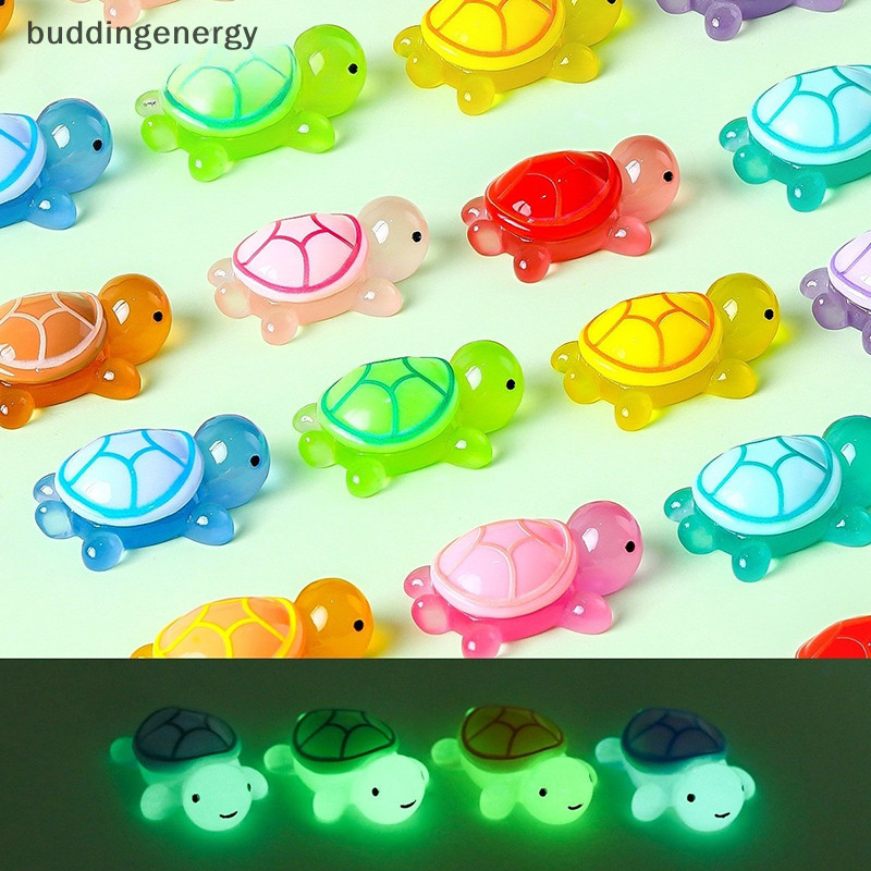 {BUDDI} 6/10pcs Mini Luminous Turtle Home Decor Landscaping Resin ...