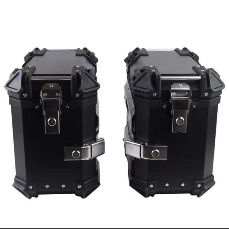 Khusus Grab - Alumunium Side Box Motorcycle Pannier Quick Release Box ...