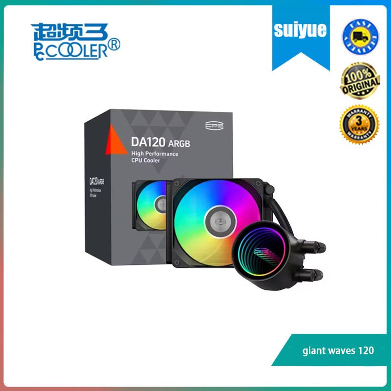 pccooler three giant waves 120/240/360 integrated water-cooled radiator ...