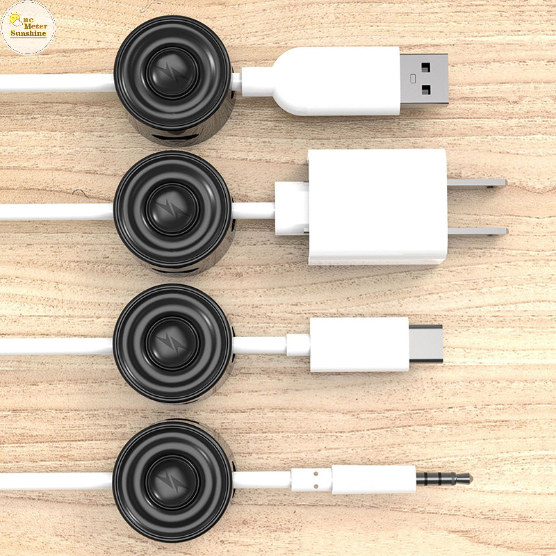 OMS Cable Clips Cable Smooth Adjustable Cord Holder Under Desk Cable ...