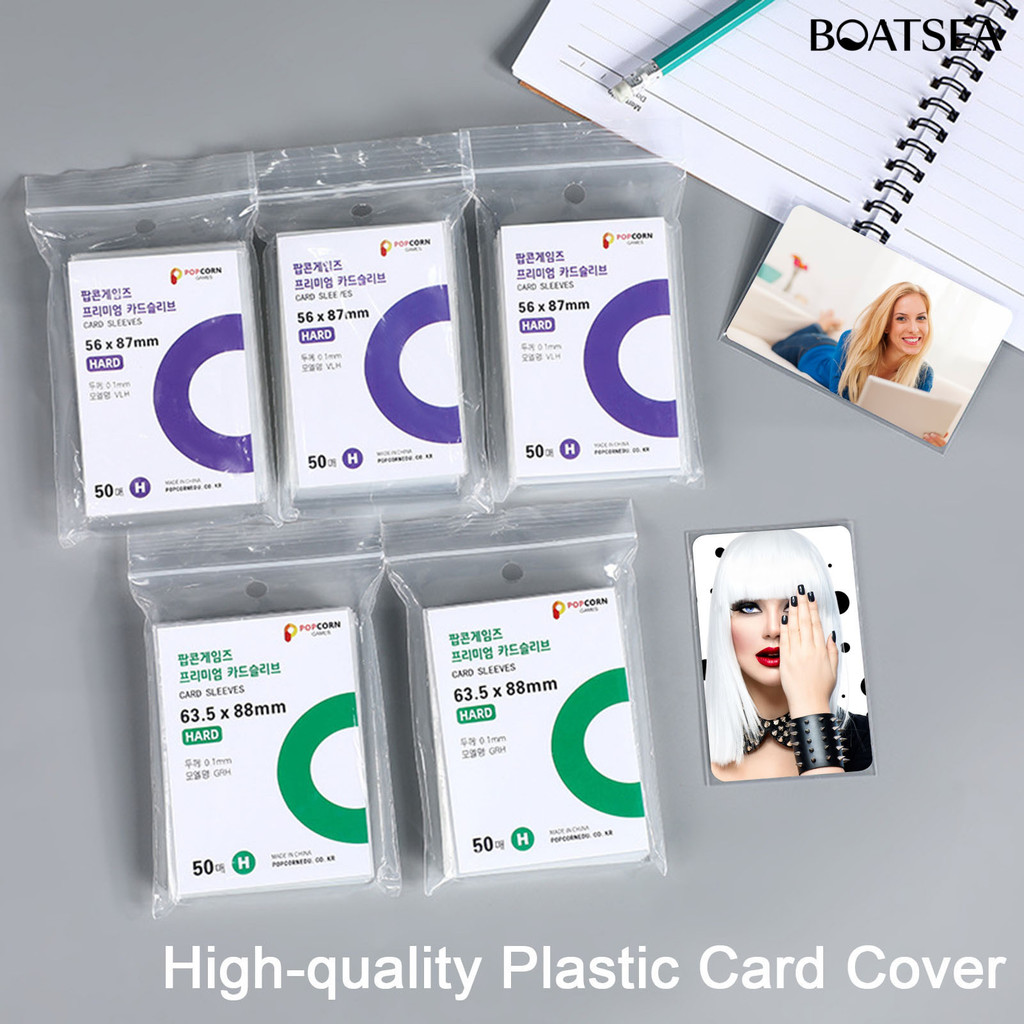 BOA-50Pcs CPP Card Films High-transparent Album Waterproof Easy ...
