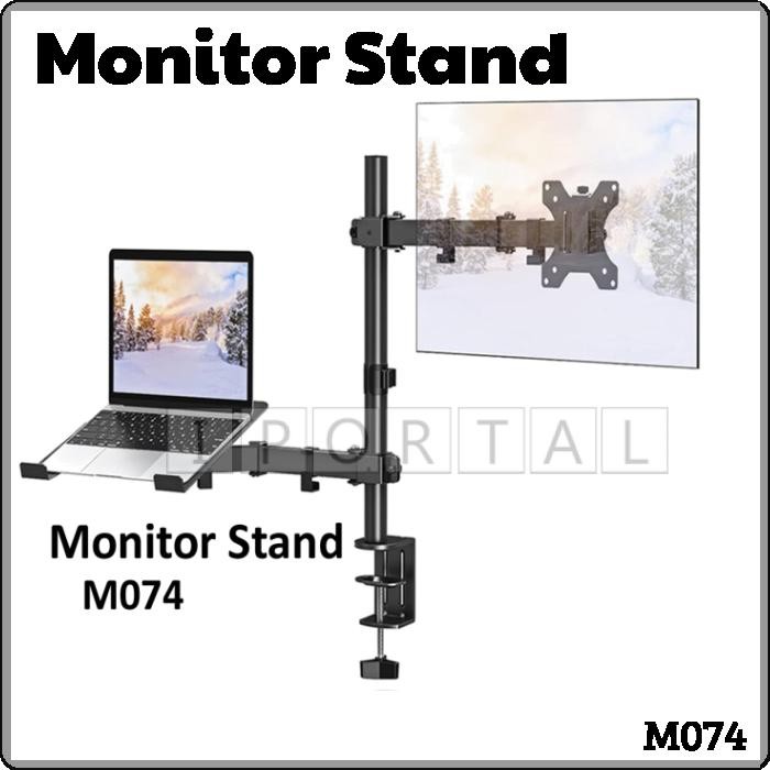 M074 Dual Monitor Arm Desktop Mount Adjustable Bracket 17-32" | Shopee Malaysia