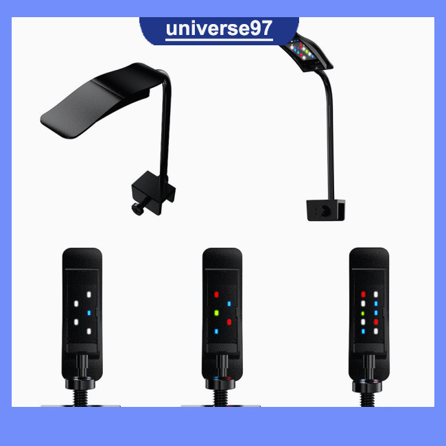 PING Fish Tank Clip On Light 360° Rotation Mini Aquarium Light With ...