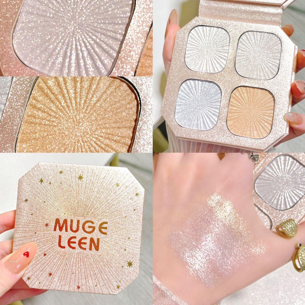 4 color Highlight Color Palette - Long-Lasting / Shining | Shopee Malaysia