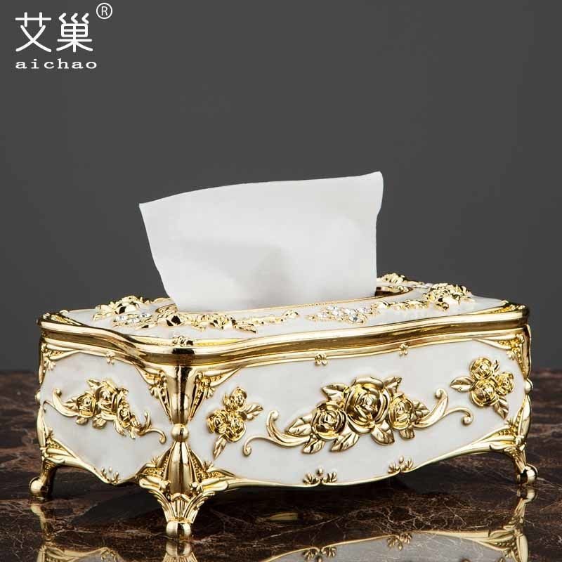 Nordic Tissue Box Household Living Room Coffee Table Paper Box Creative ...