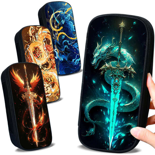 pencil case pencil box Kes Pensel Binatang Mitos Purba Kanak-kanak ...