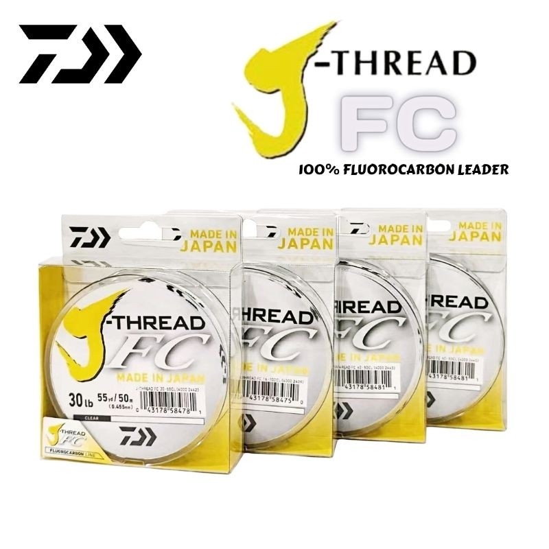 DAIWA J- THREAD 100% FLUOROCARBON BE A STRONG LEADER FISHING LINE🔥Ready ...