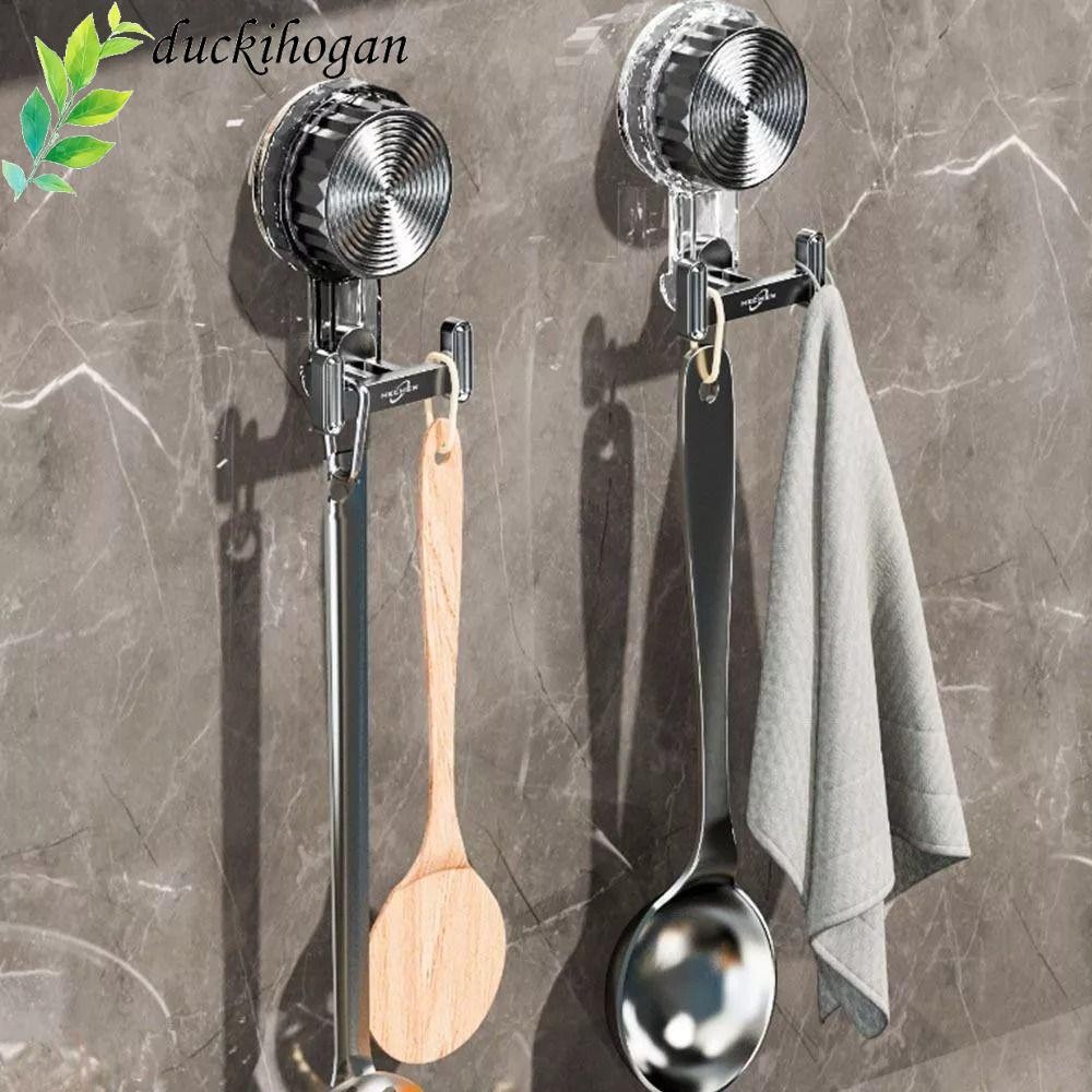 DUCKIHOGAN Traceless Suction Cup Hook, Waterproof Moisture-proof Rotary ...