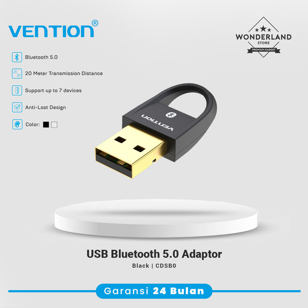 Vention Bluetooth Adapter 5.0 Dongle Adapter 7 Devices Small Design ...