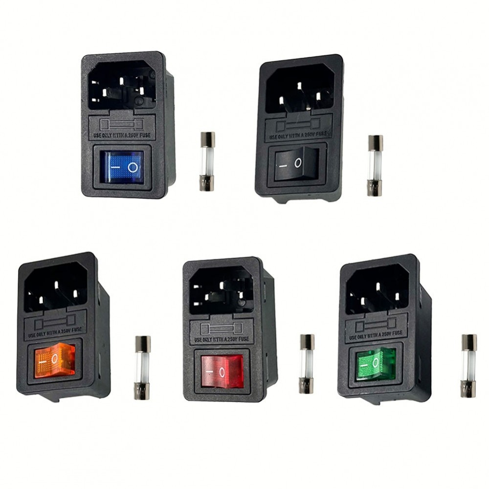 Fuse Socket Switch 250V 10A Fuse Holder Fuse Switch Male PowerCord ...