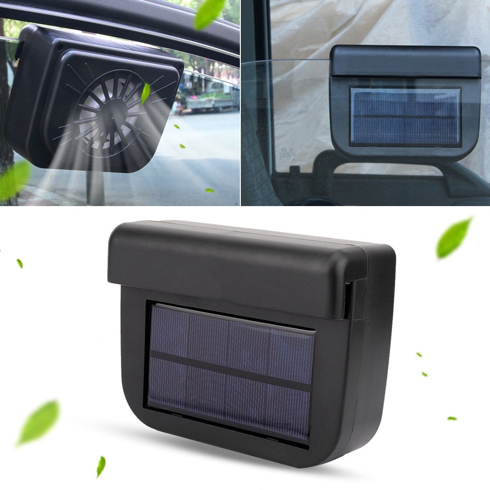 [Auto parts] Solar Power Car Auto Air Vent Cooling Ventilation System ...