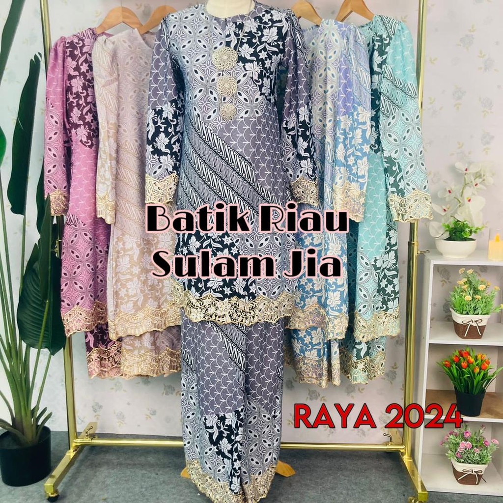 NEW! KURUNG BATIK RIAU SULAM JIA PLUS SAIZ S TO 5XL | Shopee Malaysia