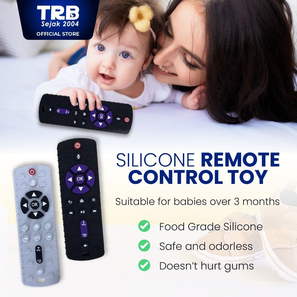 [ TRB ] Baby Teether Remote Control Toy | Toys Soft Silicone Teething ...