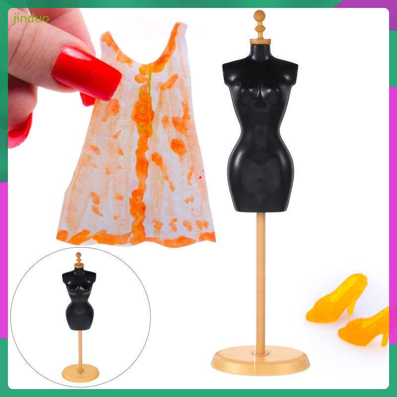 Mini Mannequin Doll Dress Form Stand Dollhouse Decoration Realistic ...