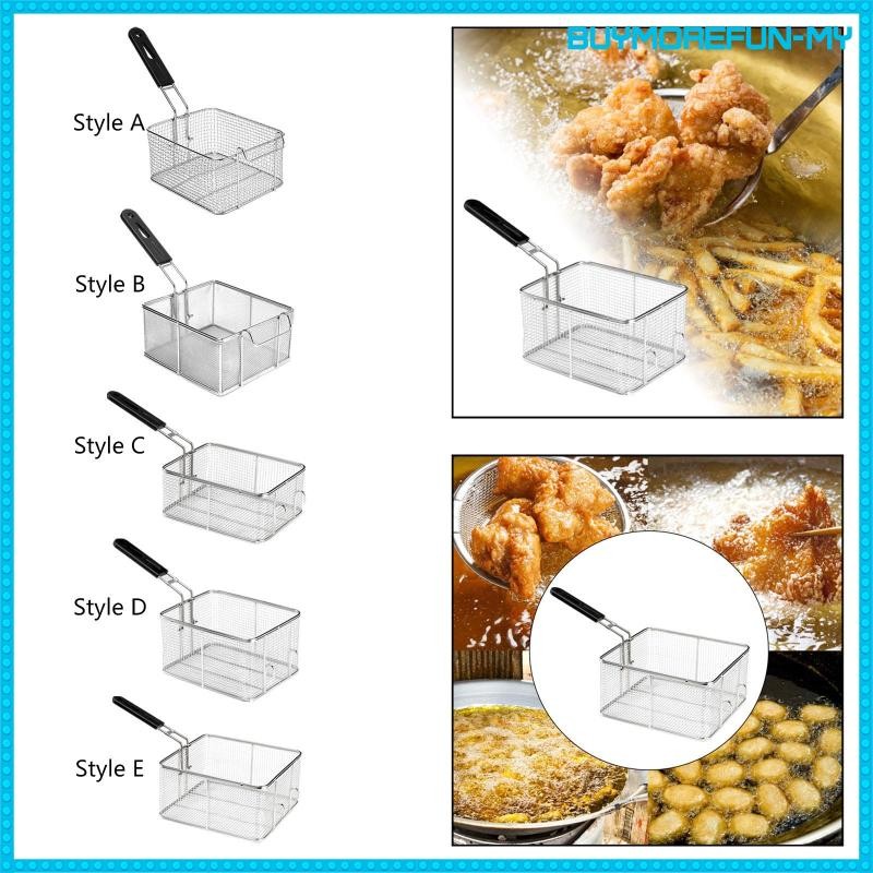 [Local delivery] Deep Fry Basket Kitchen Tool Serving Frying Chips ...