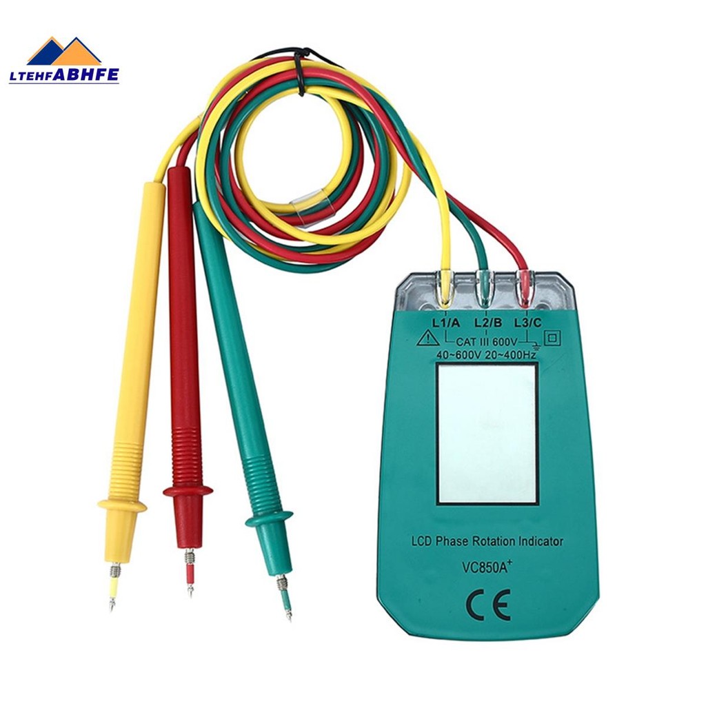 3 Phase Tester Digital Phase Indicator Detector LED Phase Sequence ...