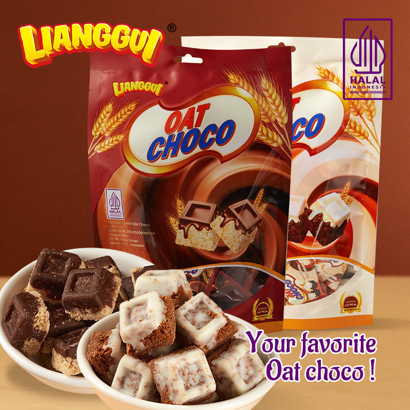 PUTIH [Halal Import Candy] Halal Lianggui Oat CHOCO Oatmeal Chocolate ...