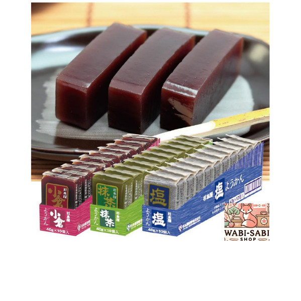 Japanese style sweets Yokan Choose from 3 types Ogura, Matcha, Salt ...