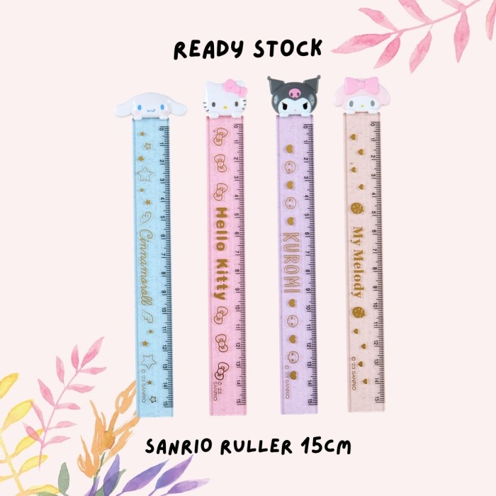Ruler Ruler Sanrio Plastic My Melody Hello Kitty Kuromi CInnamoroll ...