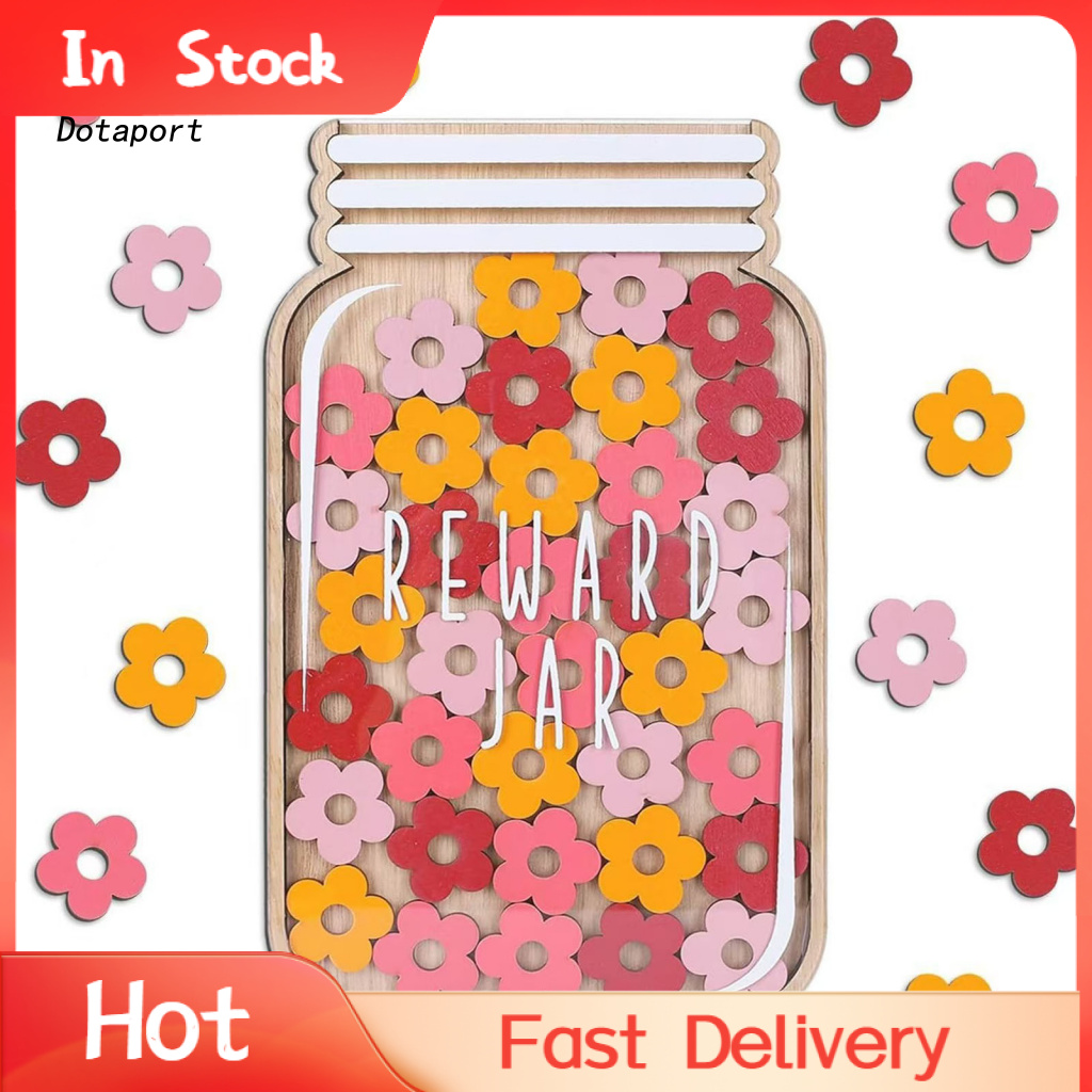 KDDT- Children Reward Jar Teacher Reward System Wooden Reward Jar for ...