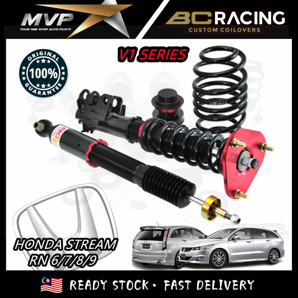 Original BC Racing V1 Honda Stream RN6 RN7 RN8 RN9 Adjustable Absorber ...