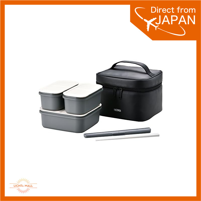 Thermos Bento Box 2-Tier Large Capacity Fresh Lunch Box Approximately 1 ...