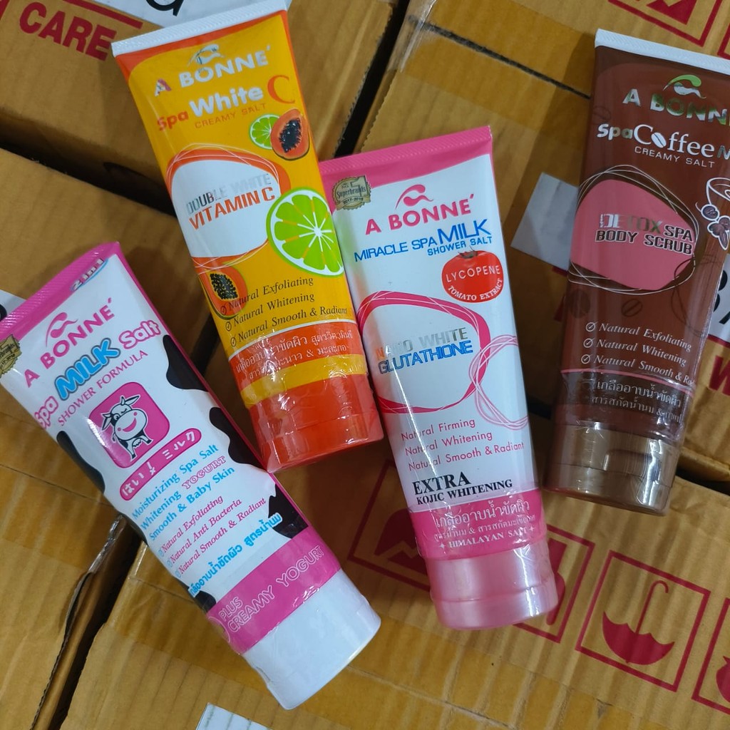 A Bonne Spa White Creamy Salt Yogurt Shower Formula Body Scrub 350g ...