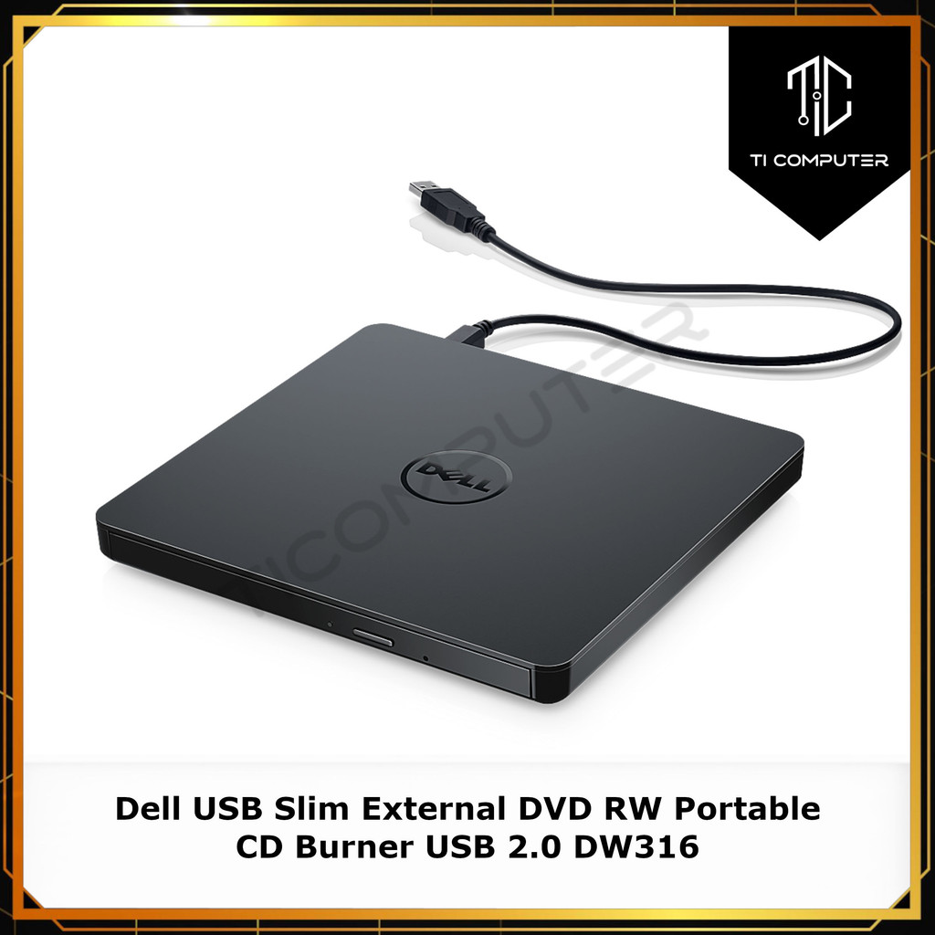 Dell USB Slim External DVD RW Portable CD Burner USB 2.0 DW316 | Shopee ...