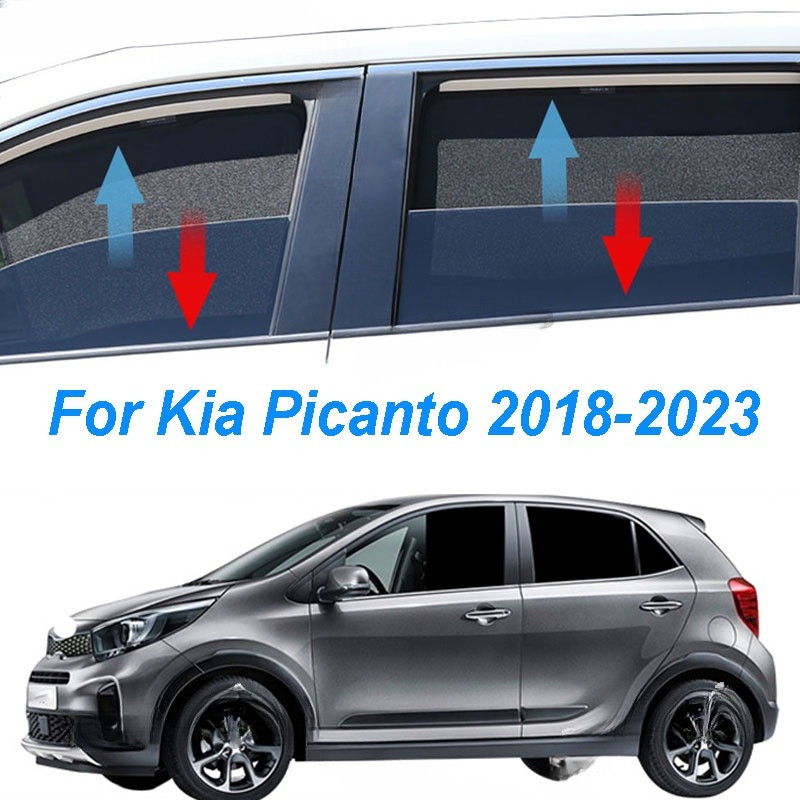 For Kia Picanto MORNING JA 2018-2023 Magnetic Car Sunshade Rear ...