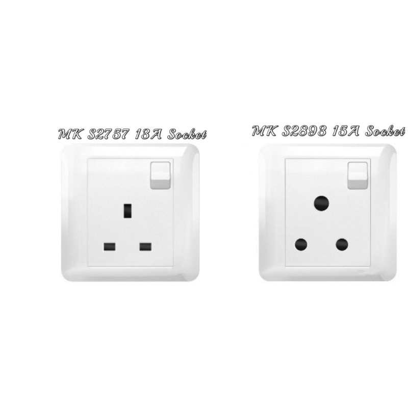 READY STOCK!!! MK S2757 13A Socket / MK S2893 15A Switch Socket ...