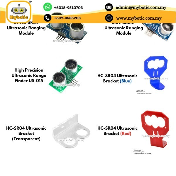 Ultrasonic Ranging Module & Bracket | Shopee Malaysia