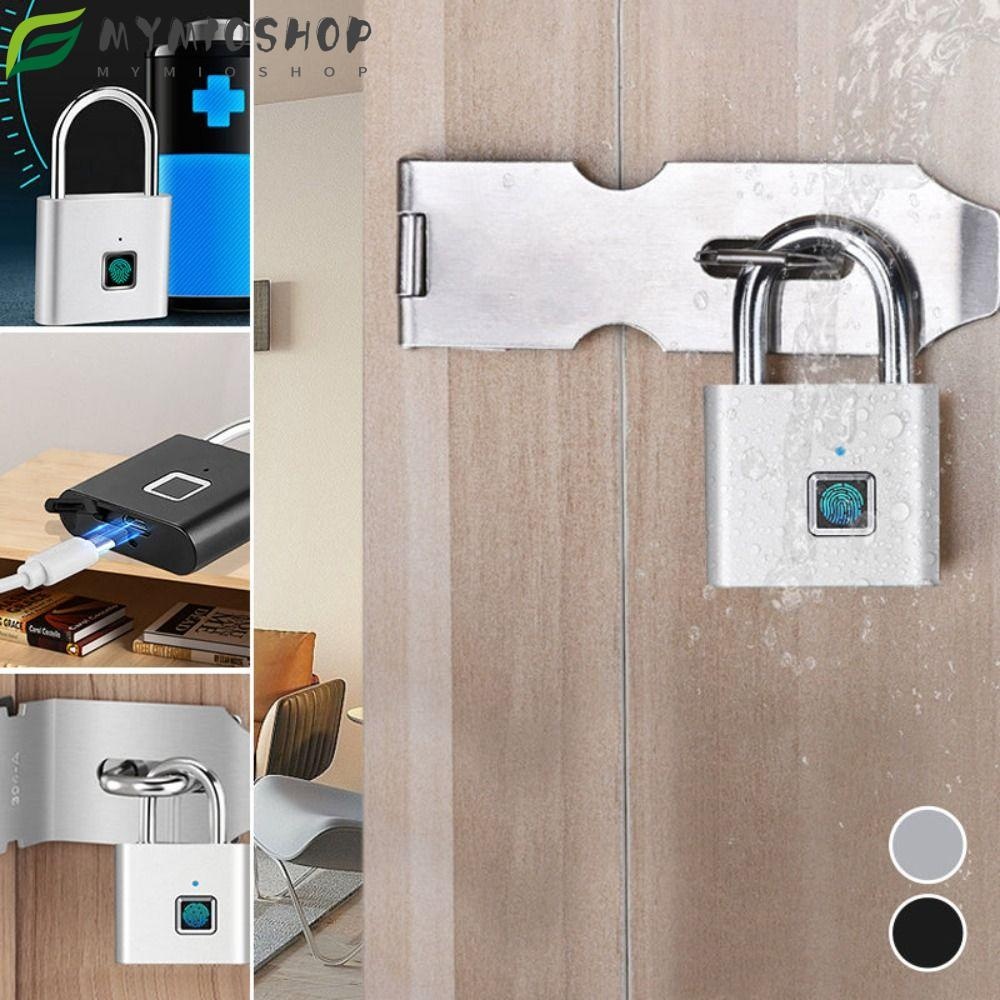 MIOSHOP Fingerprint Password Lock, Waterproof Portable Smart ...