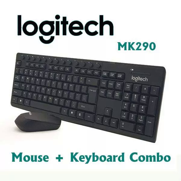 Logitech Wireless Mouse Combo Keyboard Mk290 Shopee Malaysia