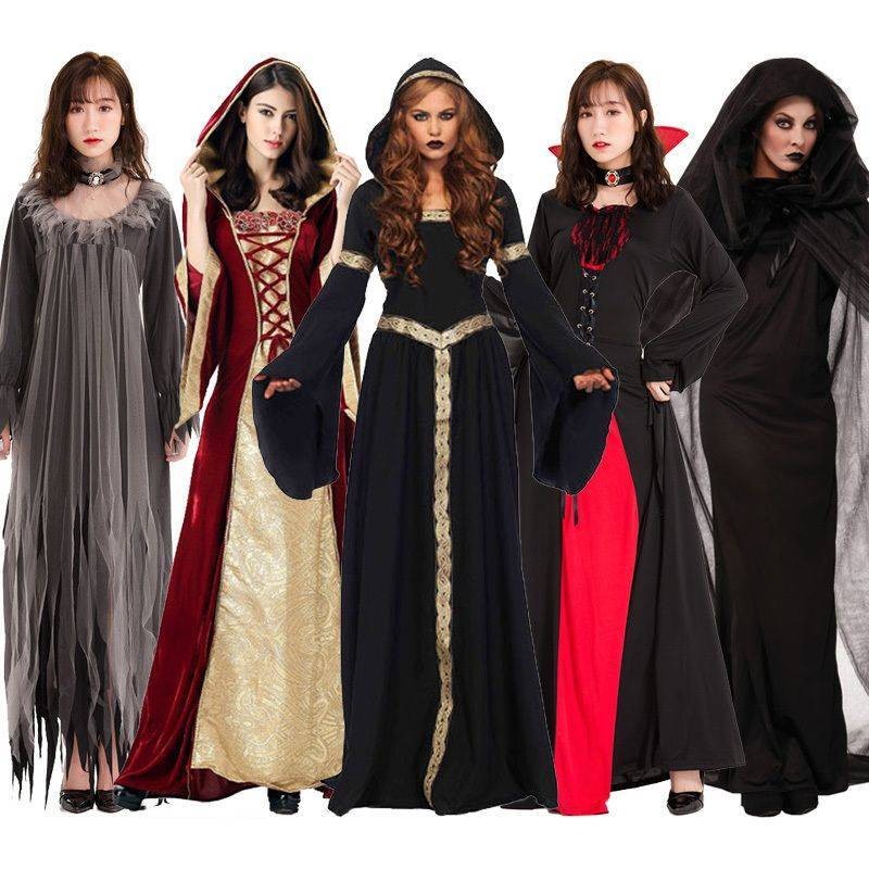 Halloween Costume Female Adult Vampire cos Witch Witch Costume ...